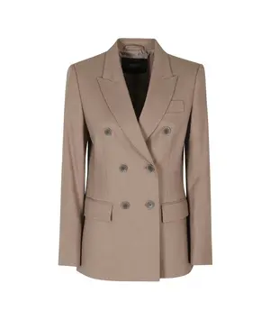 Seventy Logo Blazer - Brown