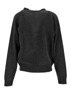 Peserico V-neck Button-front Long-sleeve Knit Top
