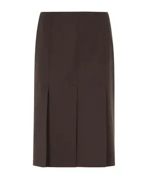 Seventy Pleated Skirt - Coffee