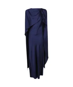 Simkhai Izel Cape Gown Dress - Navy Blue