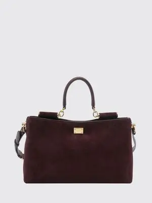 Dolce & Gabbana Vittoria Calf Leather Handbag - Red