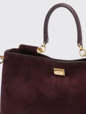 Dolce & Gabbana Vittoria Calf Leather Handbag - Red