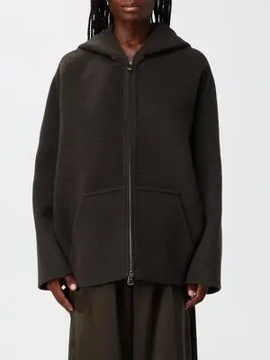 Khaite Short Wool Hooded Coat - Military