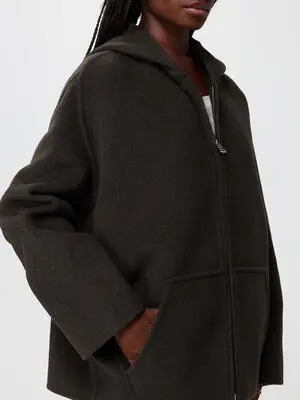Khaite Short Wool Hooded Coat
