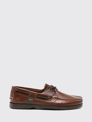 Paraboot Smooth Calfskin Leather Boat Shoes - Brown