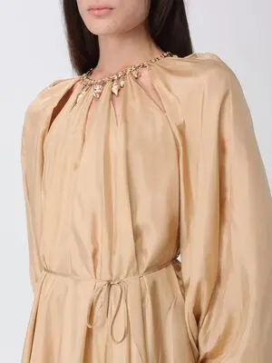 Zimmermann Mahon Long Silk Tunic With Balloon Sleeves And Embroidery