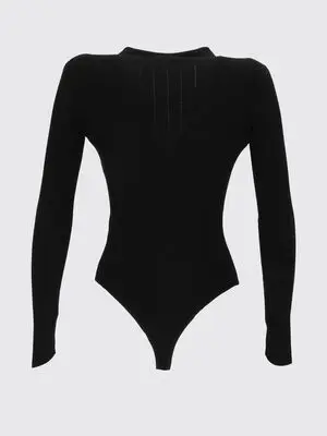 Elisabetta Franchi Ruffled Long-sleeve Bodysuit - Black