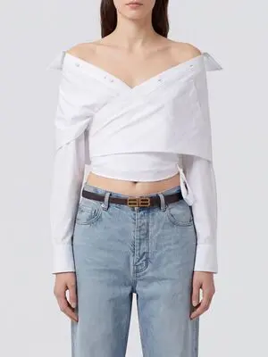 Balenciaga Cropped Shirt White