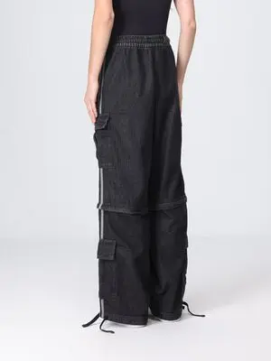 ADIDAS ORIGINALS Wide-leg Cotton Denim Cargo Trousers