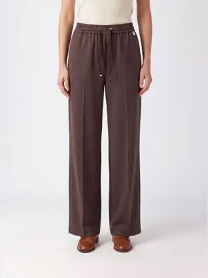 Herno Viscose Blend Drawstring Waist Joggers - Brown