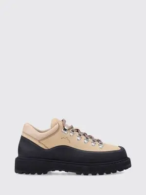 Diemme Cornaro Lace-up Ankle Boots In Grained Leather With Lug Sole