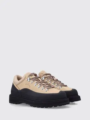 Diemme Cornaro Lace-up Ankle Boots In Grained Leather With Lug Sole