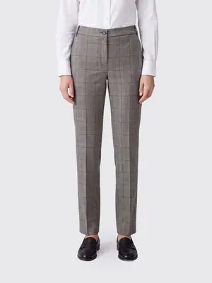 Pinko Pinstriped Slim Fit Wool Blend Chino Trousers - Beige