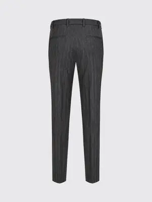 Pinko Pinstriped Slim Fit Wool Blend Chino Trousers