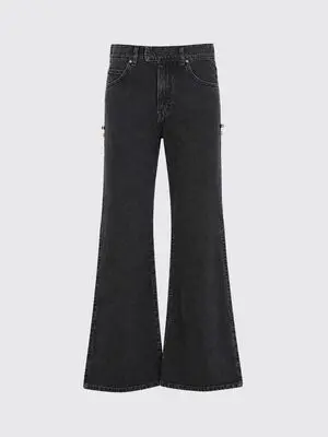 Pinko High-waisted Flare-leg Jeans In Cotton Denim With Side Slits