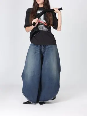 Balenciaga Relaxed Fit T-shirt In Cotton With Graffiti Print And Dropped Shoulders