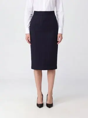 Elisabetta Franchi Pencil Midi Skirt - Blue
