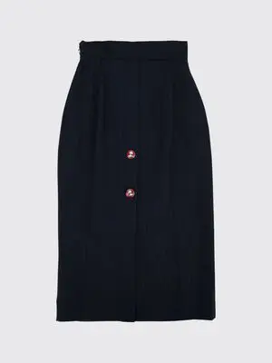 Elisabetta Franchi Pencil Midi Skirt - Blue