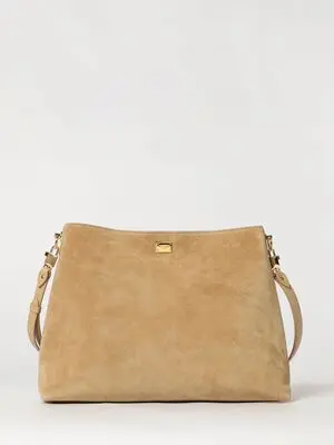 Dolce & Gabbana Vittoria Suede Calfskin Shoulder Bag - Dove Grey