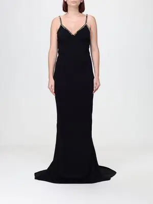 Stella McCartney Long Evening Gown With Jewelled Straps And Train