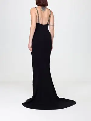 Stella McCartney Long Evening Gown With Jewelled Straps And Train