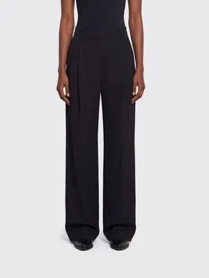 Stella McCartney High-waisted Wool Palazzo Trousers With Pleats - Black