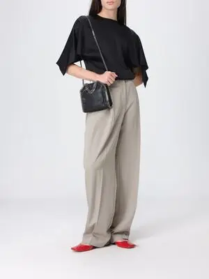 Stella McCartney High-waisted Wool Palazzo Trousers With Pleats