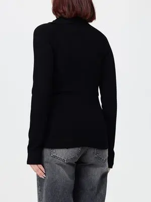 DONDUP Ribbed Knit Button Detailed Sweater - Black
