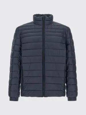 BOSS Quilted Recycled Technical Fabric Short Puffer Jacket - Blue