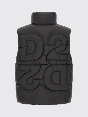Dsquared2 Slim Fit Padded Nylon Gilet With High Neck And Logo