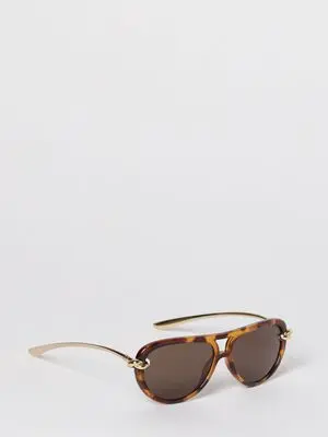 Bottega Veneta Knot Aviator Sunglasses In Metal And Acetate - Ebony