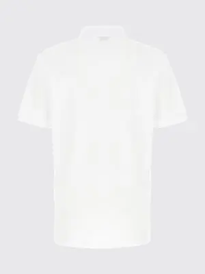 Moschino Short-sleeved Cotton Polo With Teddy Bear Print - White