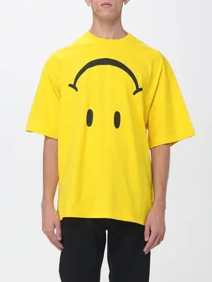 Moschino Relaxed Fit Cotton T-shirt With Graphic Print - Straw Yellow