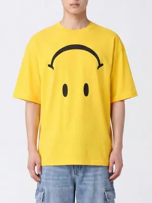 Moschino Relaxed Fit Cotton T-shirt With Graphic Print - Yellow