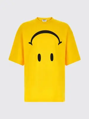 Moschino Relaxed Fit Cotton T-shirt With Graphic Print - Yellow