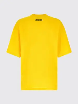 Moschino Relaxed Fit Cotton T-shirt With Graphic Print - Yellow