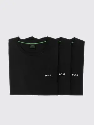 BOSS Set Of Three Cotton Logo T-shirts - Black