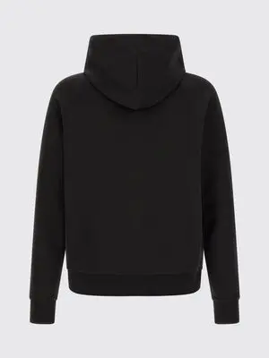 BOSS Tonal Logo Zip-up Cotton Hoodie - Black
