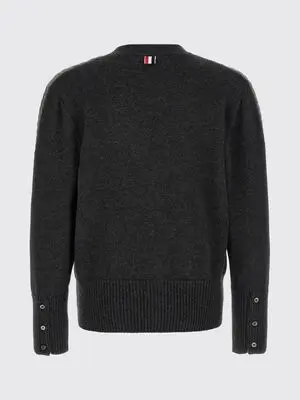 Thom Browne 4-bar V-neck Virgin Wool Cardigan