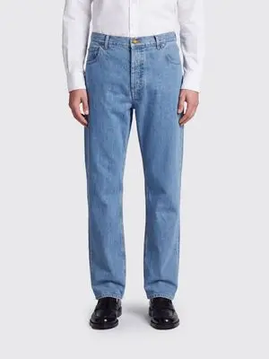 Thom Browne Straight Fit Cotton Denim Jeans