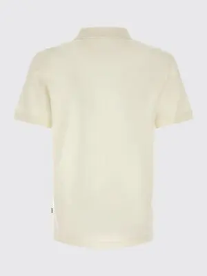 BOSS Short-sleeved Cotton Johnny Collar Polo Shirt