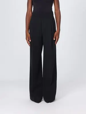 TWINSET High-waisted Wide-leg Crêpe Trousers - Black