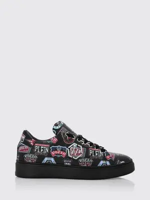 Philipp Plein Philipp Plein White Leather Sneakers Black