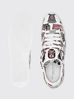 Philipp Plein Leather Sneakers - White