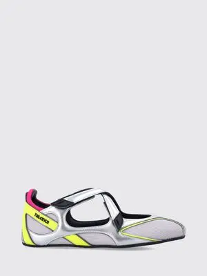 Attico Metallic Ballerina Flats - Silver