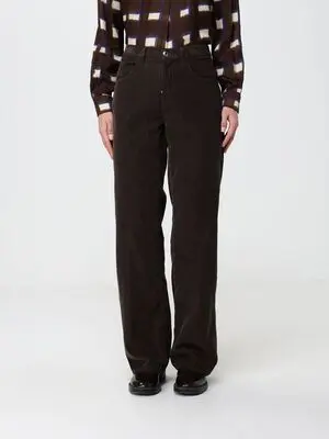 DONDUP High-waisted Slim Fit Corduroy Trousers - Brown