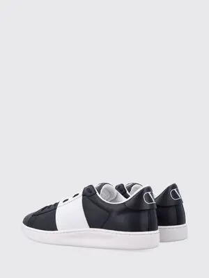 Valentino Garavani Open Royco Smooth Calfskin Sneakers With Vlogo Signature - Black