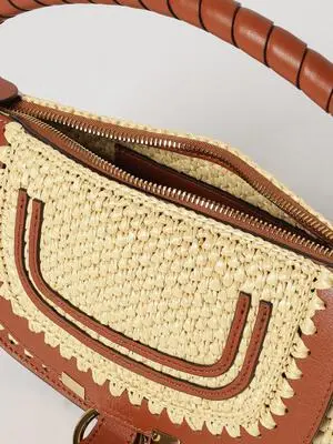 Chloé Woody Medium Tote Bag - Beige
