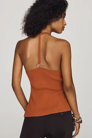 Anthropologie Split-front Halter Sweater