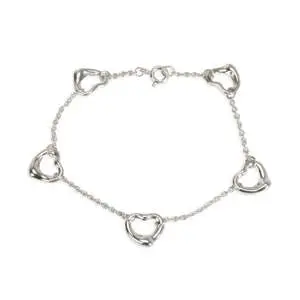 Tiffany & Co. Elsa Peretti Sterling Silver Open Heart Bracelet - Sterling_silver
